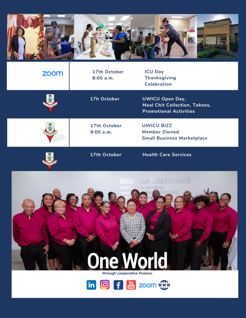 UWICU INTERNATIONAL CREDIT UNION MONTH 2024 GREETINGS AND INITIATIVES ...