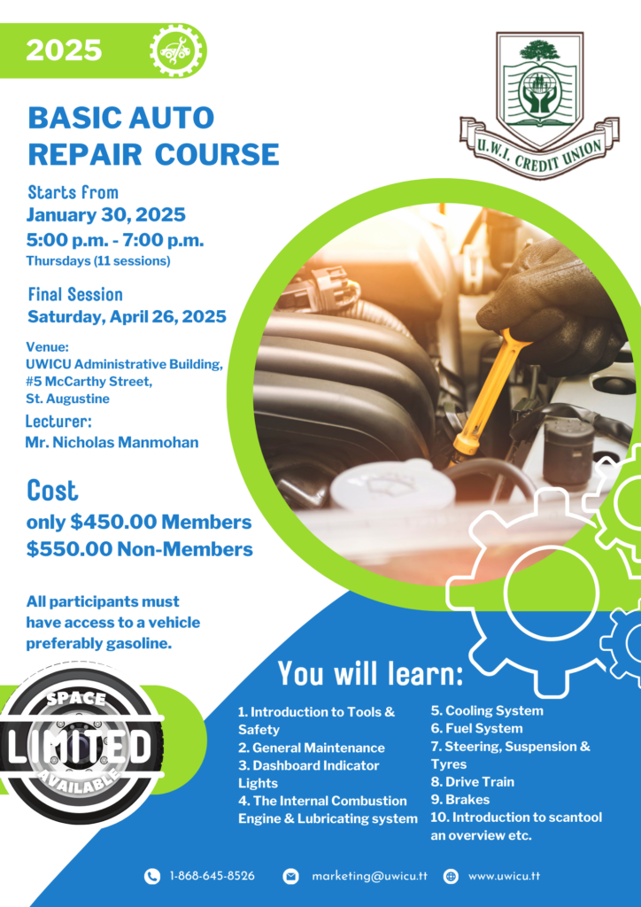 UWICU BASIC AUTO CAR REPAIR 2025 | UWI Credit Union