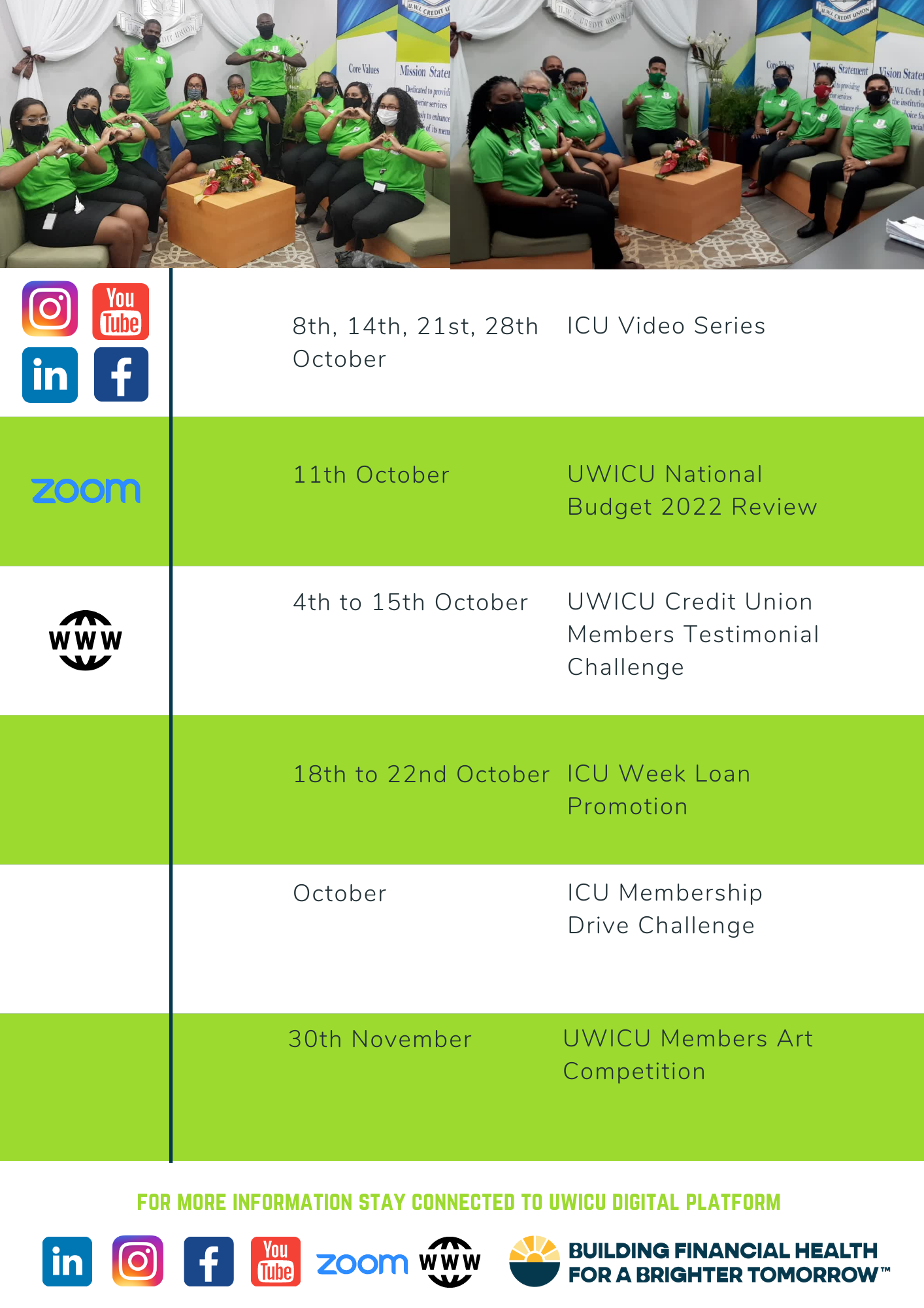 UWICU ICU DAY 2021 PRESIDENT’S ADDRESS & INTERNATIONAL CREDIT UNION ...