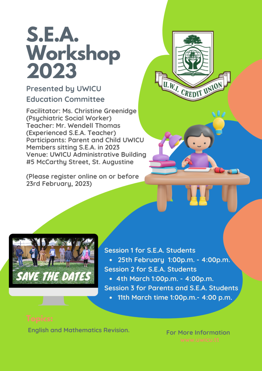 UWICU S.E.A. WORKSHOP 2023 | UWI Credit Union